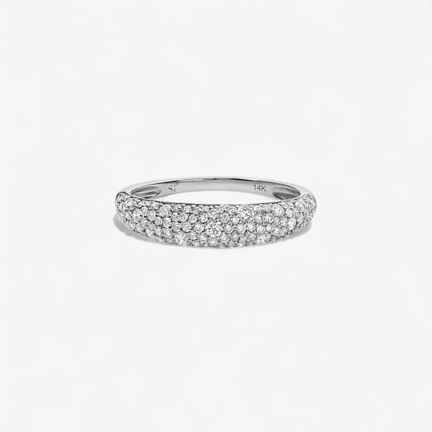 Madison Diamond Domed Stack Ring