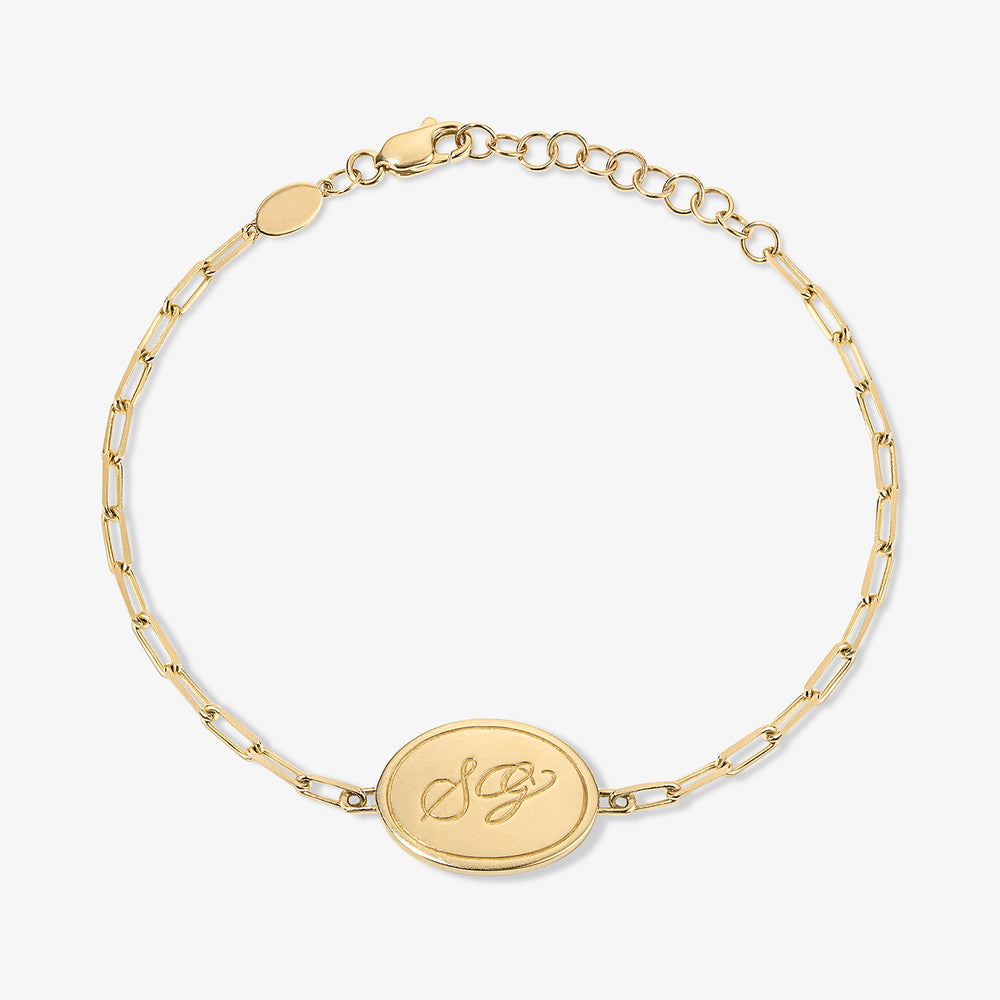 Kelly Monogram Medallion Bracelet