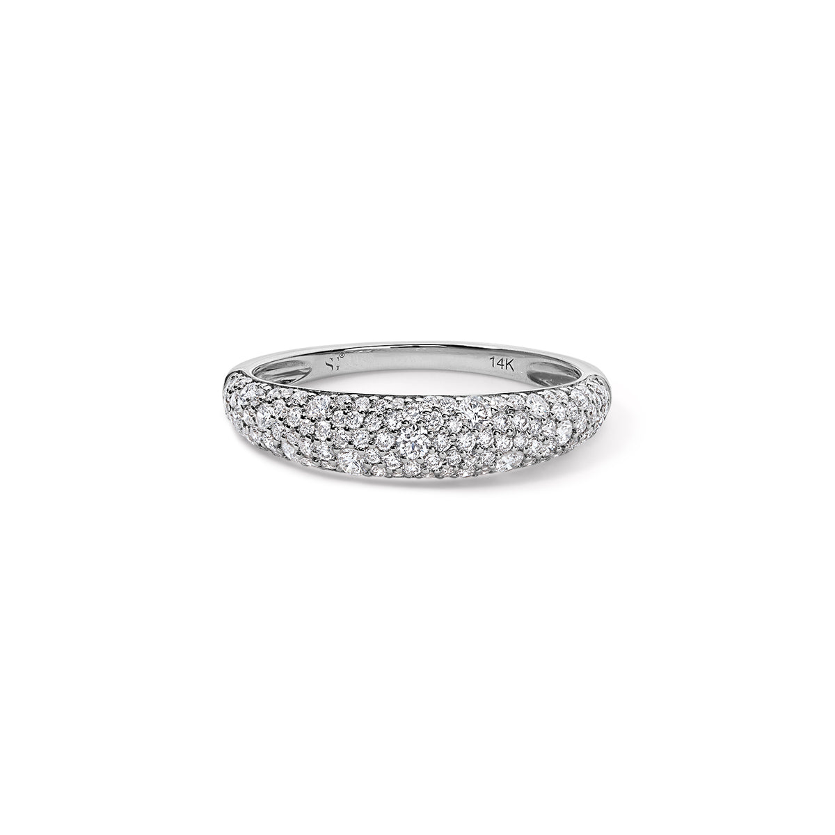 Madison Diamond Domed Stack Ring
