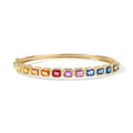Gemma Rainbow Emerald Bangle