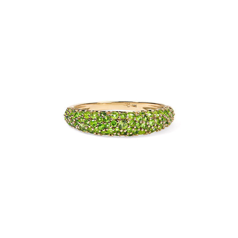 Madison Tsavorite Domed Stack Ring