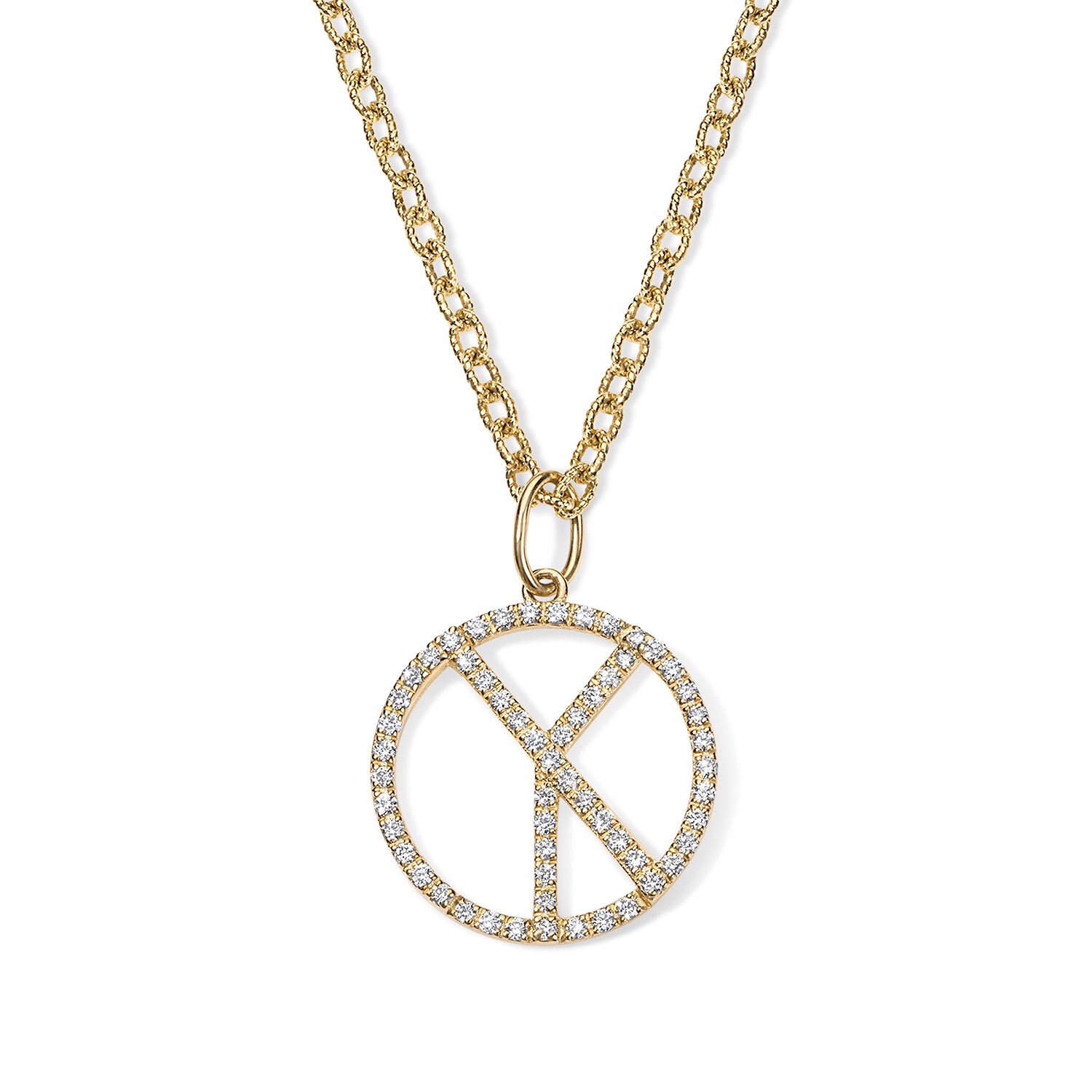 Small Diamond Hidden Initial Necklace