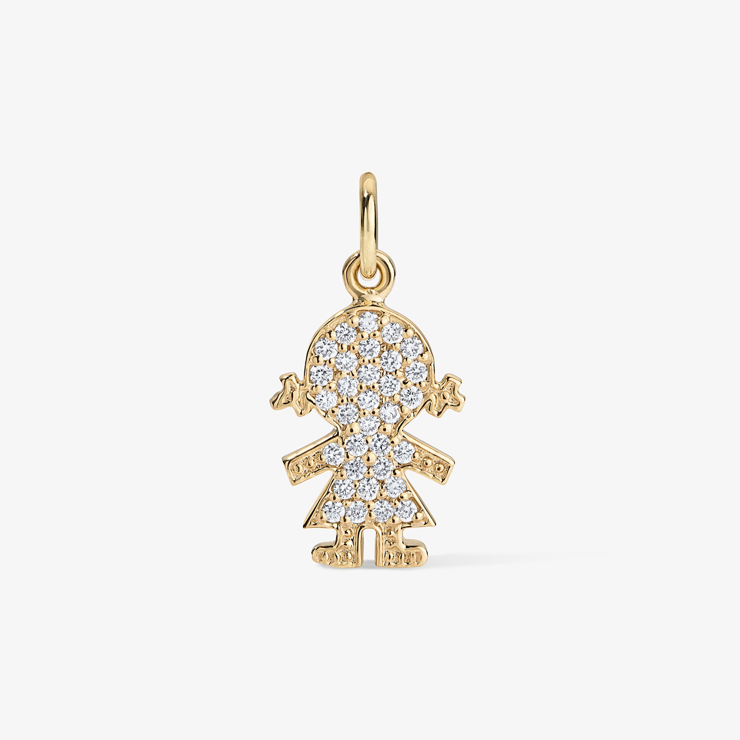 Pave Girl Charm | Stephanie Gottlieb