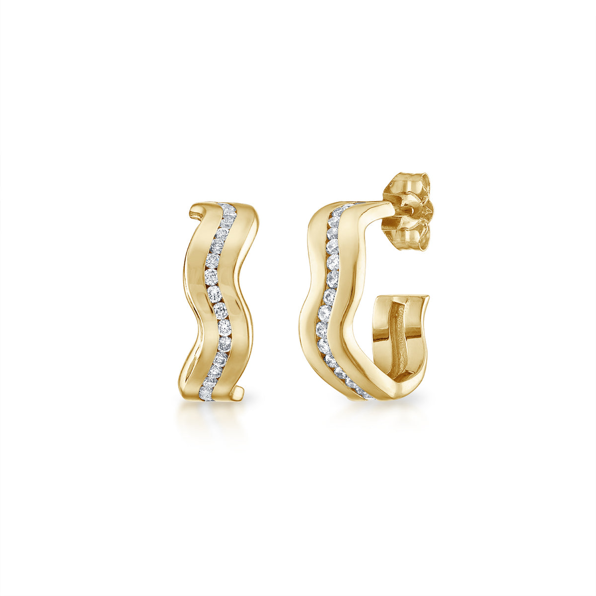 Capri Small Pave Hoops