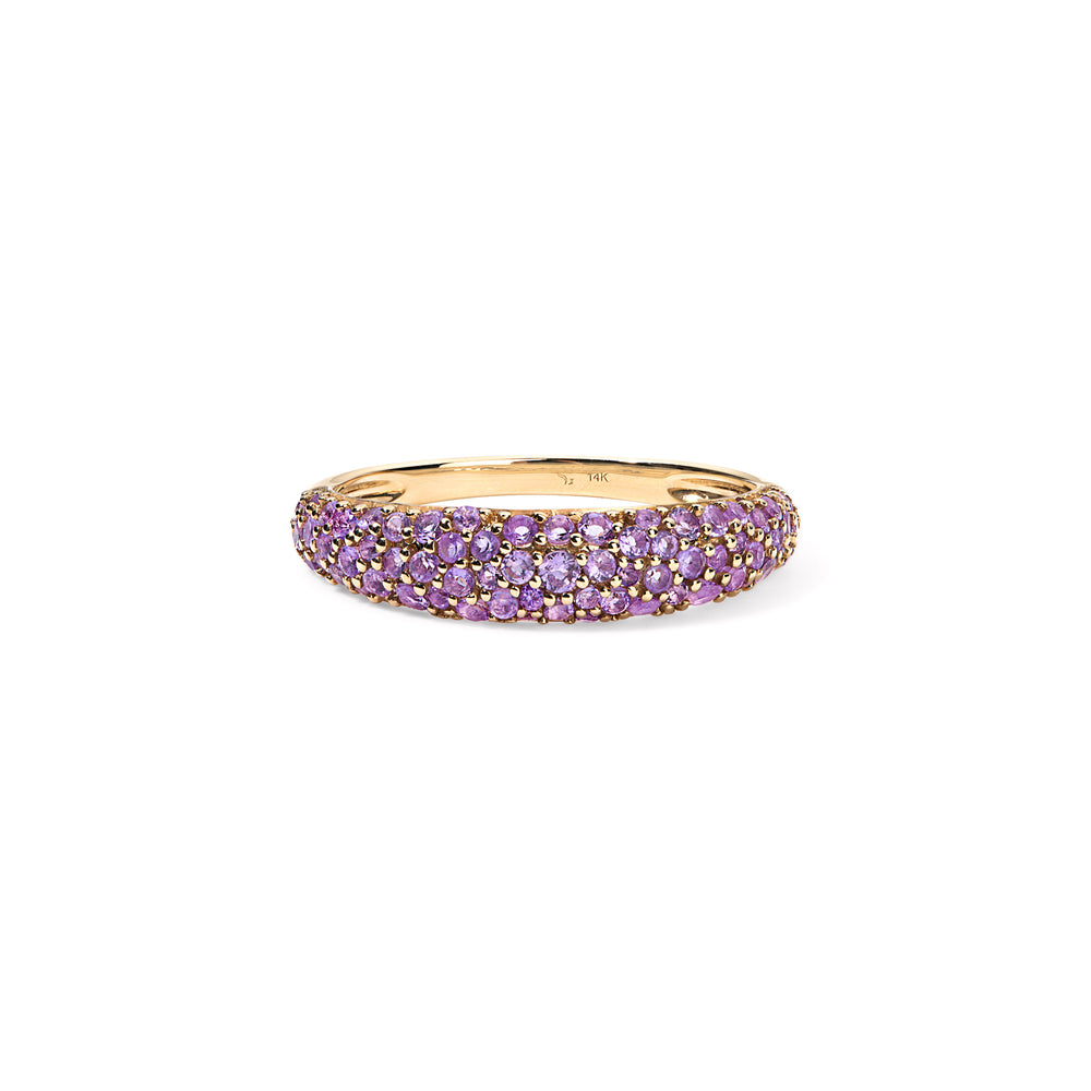 Madison Amethyst Domed Stack Ring