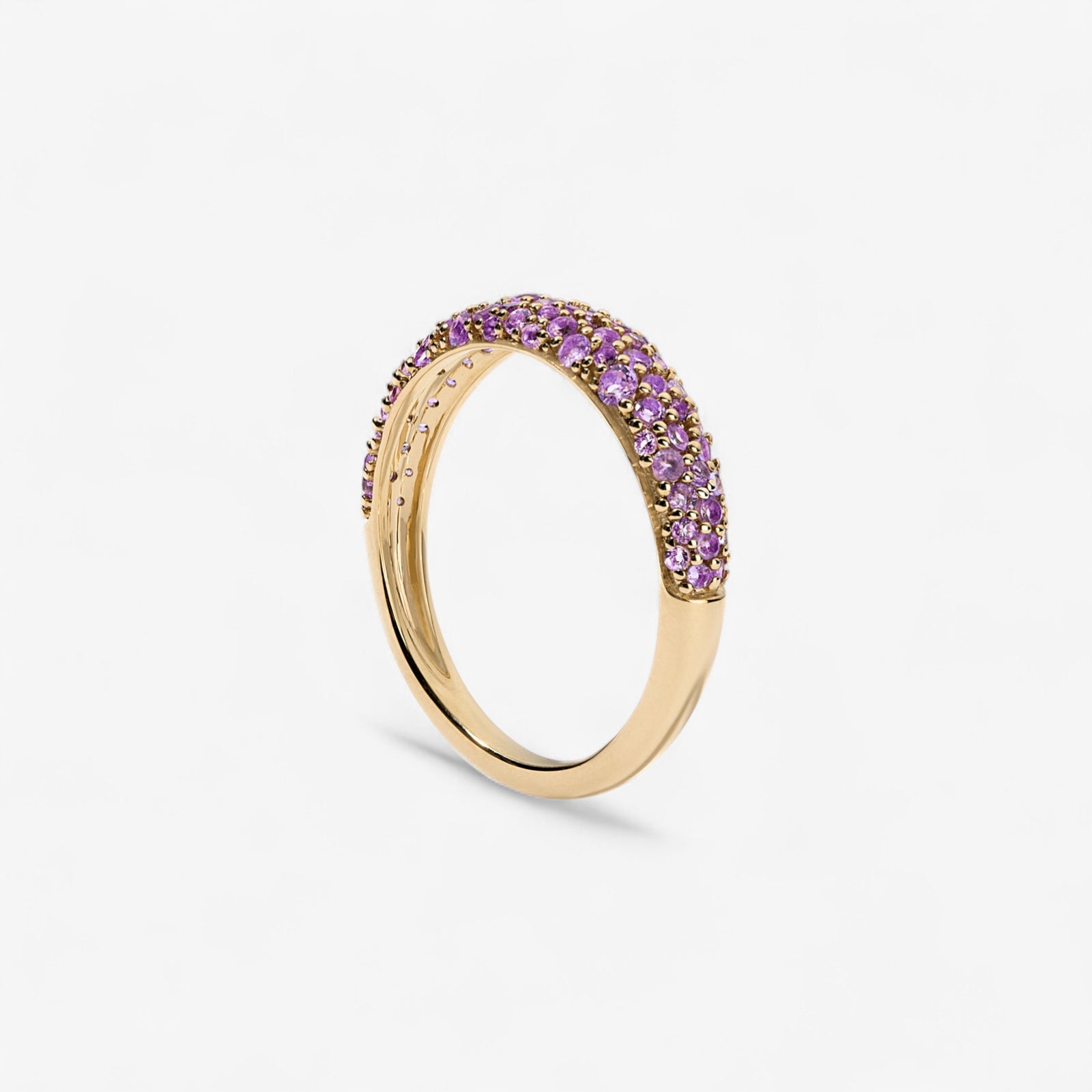 Madison Amethyst Domed Stack Ring