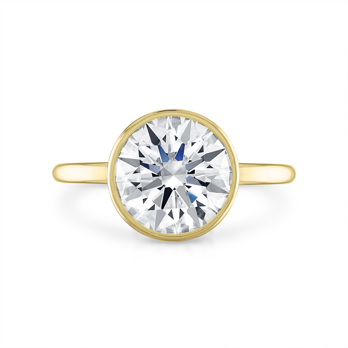 Bezel Engagement Ring