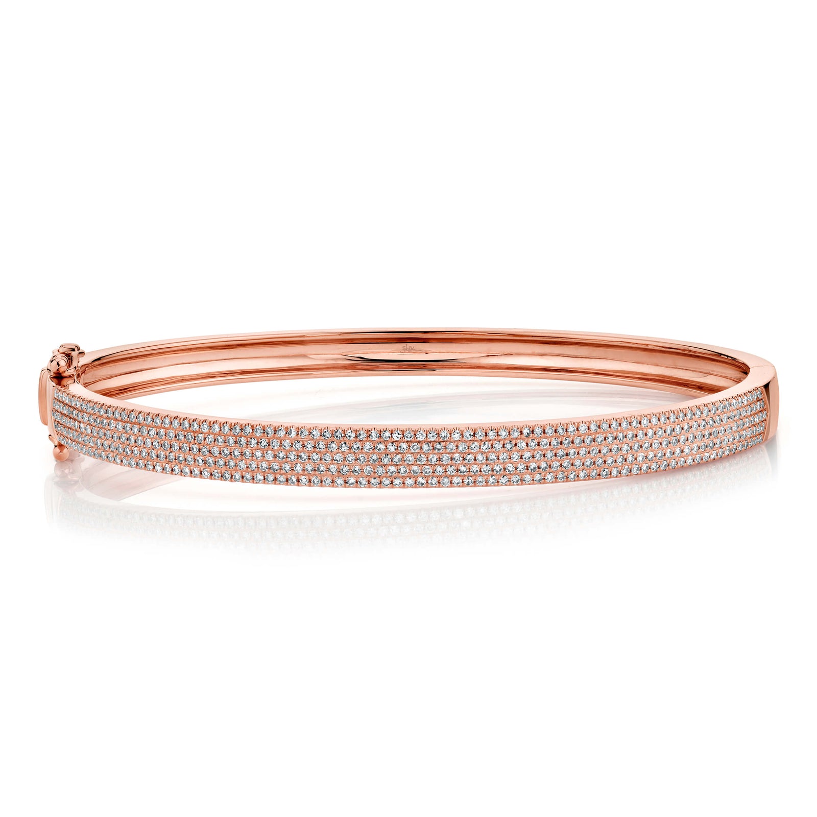Ivy Five Row Pave Bangle