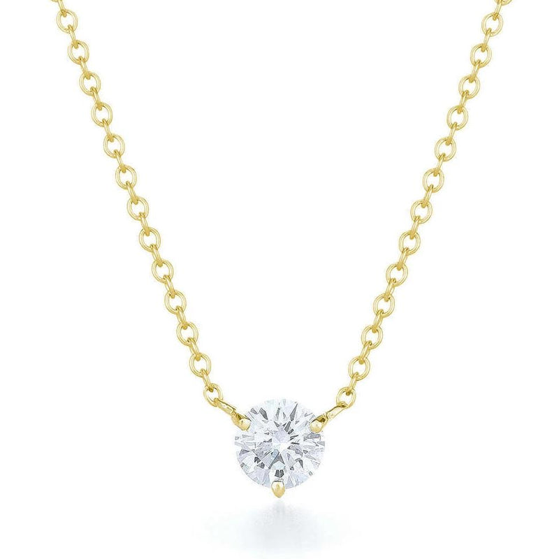 Diamond Solitaire Necklace